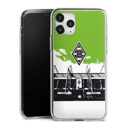 DeinDesign iPhone 11 Pro Max Handy Silikon H&uuml;lle Case transparent Handyh&uuml;lle Borussia M&ouml;nchengladbach Stadium Merchandise Silikon Case