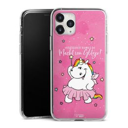 DeinDesign iPhone 11 Pro Max Handy Silikon H&uuml;lle Case transparent Handyh&uuml;lle Pummeleinhorn Pummel & Friends Official Licensed Product Silikon Case