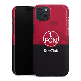 DeinDesign iPhone 15 Plus Handy Premium Case Smartphone Handyh&uuml;lle Schutzh&uuml;lle gl&auml;nzend Official Licensed Product Der Club 1. Fc N&uuml;rnberg Premium Case