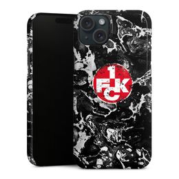 DeinDesign iPhone 15 Plus Handy Premium Case Smartphone Handyh&uuml;lle Schutzh&uuml;lle gl&auml;nzend Coat Of Arms 1. Fc Kaiserslautern Muster Premium Case