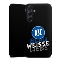 DeinDesign Galaxy A55 5G Handy Premium Case Smartphone Handyh&uuml;lle Schutzh&uuml;lle matt Ksc Karlsruher Sc Official Licensed Product Premium Case