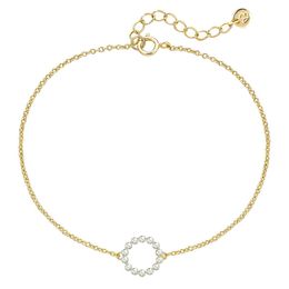 Glanzstücke München Glanzstücke München Silberarmband gelbgold, mit Zirkonia