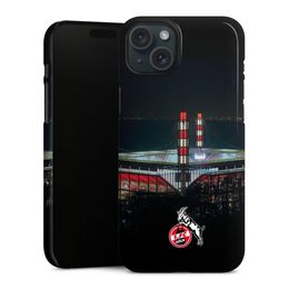 DeinDesign iPhone 15 Plus Handy Premium Case Smartphone Handyh&uuml;lle Schutzh&uuml;lle gl&auml;nzend Stadium 1. Fc K&ouml;ln Official Licensed Product Premium Case