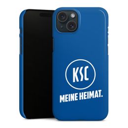 DeinDesign iPhone 15 Plus Handy Premium Case Smartphone Handyh&uuml;lle Schutzh&uuml;lle gl&auml;nzend Karlsruher Sc Statement Ksc Premium Case
