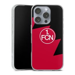 DeinDesign iPhone 16 Pro Handy Silikon H&uuml;lle Case transparent Handyh&uuml;lle 1. Fcn 1. Fc N&uuml;rnberg Merchandise Silikon Case
