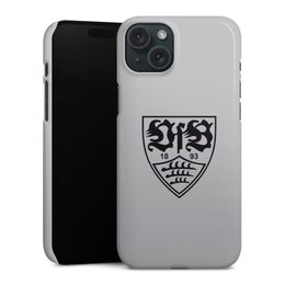 DeinDesign iPhone 15 Plus Handy Premium Case Smartphone Handyh&uuml;lle Schutzh&uuml;lle gl&auml;nzend Logo Official Licensed Product Vfb Stuttgart Premium Case