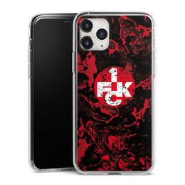 DeinDesign iPhone 11 Pro Max Handy Silikon H&uuml;lle Case transparent Handyh&uuml;lle 1. Fc Kaiserslautern 1. Fck Logo Silikon Case