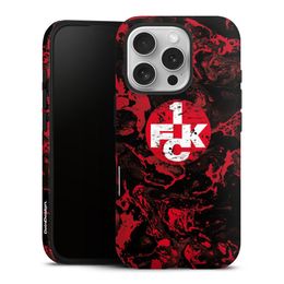 DeinDesign iPhone 16 Pro Handy Panzer Handyh&uuml;lle robuste Outdoor H&uuml;lle Schutzh&uuml;lle matt 1. Fc Kaiserslautern 1. Fck Logo Tough Case