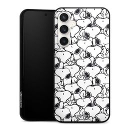 DeinDesign Galaxy S23 FE Handy Silikon H&uuml;lle Case schwarz Handyh&uuml;lle Peanuts Snoopy Muster