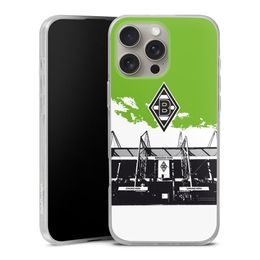 DeinDesign iPhone 16 Pro Max Handy Silikon H&uuml;lle Case transparent Handyh&uuml;lle Merchandise Borussia M&ouml;nchengladbach Stadium Silikon Case