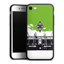DeinDesign iPhone SE (2020) Handy Premium Silikon H&uuml;lle Handyh&uuml;lle schwarz Case Borussia M&ouml;nchengladbach Stadium Merchandise Silikon Premium Case