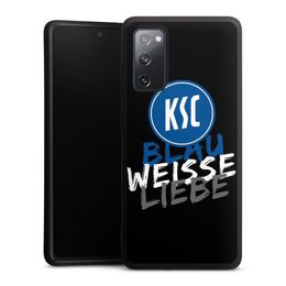 DeinDesign Galaxy S20 FE Handy Premium Silikon H&uuml;lle Handyh&uuml;lle schwarz Case Ksc Official Licensed Product Karlsruher Sc Silikon Premium Case