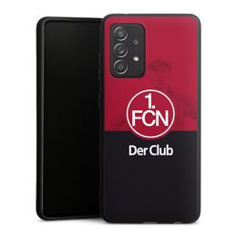 DeinDesign Galaxy A52s 5G Handy Premium Silikon H&uuml;lle Handyh&uuml;lle schwarz Case Official Licensed Product Der Club 1. Fc N&uuml;rnberg Silikon Premium Case