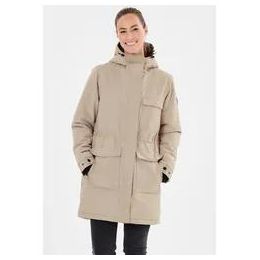 Parka WHISTLER "Siberia" Gr. 40, beige (hellbeige) Damen Jacken in wind- und wasserdichter Qualität