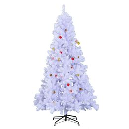 HOMCOM Tannenbaum Weihnachtsbaum Christbaum 150 / 180cm 680 Spitze inkl. Deko