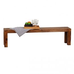 Wohnling Sheesham Massivholz Esszimmer Sitzbank Bank 180 x 35 cm