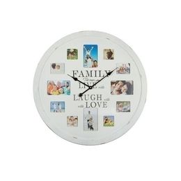 MyFlair Wanduhr "Family Foto", aus Holz