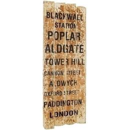 MyFlair Spruchtafel "Blackwall Station"