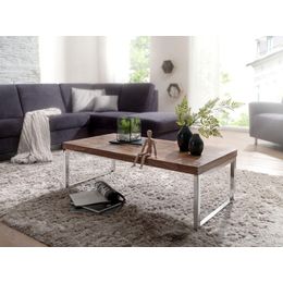 Wohnling Sheesham Couchtisch Massiv 120 x 60 x 40 cm Massivholz