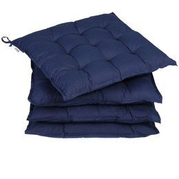 Detex Sitzkissen 4er-Set Cozy Blau