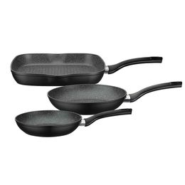 GSW Pfannen-Set Gourmet Granit 3-tlg. inkl. Grillpfanne