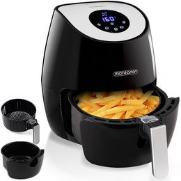 Casaria Deuba 9in1 Heißluftfritteuse mit Touchdisplay, schwarz