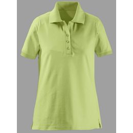 WITT Damen Poloshirt mit Seitenschlitzen, pistazie, Gr&ouml;&szlig;e 38