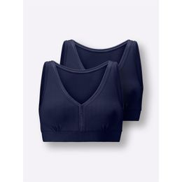 w&auml;schepur w&auml;schepur Damen Bustier mit Unterbrustband, marine, Gr&ouml;&szlig;e 48
