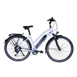 Hawk Bikes E-Bike Damen »e-Trekking Lady BAFANG« - Hellgrau