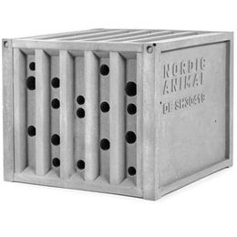 Nisthilfe Wildbienen-Hotel Container Grau Klein