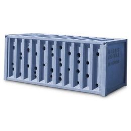 Nisthilfe Wildbienen-Hotel Container Blau Groß