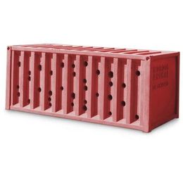 Nisthilfe Wildbienen-Hotel Container Rot Groß