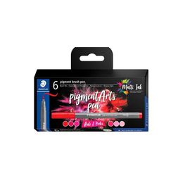 Staedtler Pigment brush 371 "Reds & Pinks" 6 pcs. Cardboard box