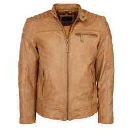 Bikerjacke JCC "3102127" Gr. 50, braun (cognac) Herren Jacken