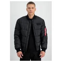 Bomberjacke Alpha Industries "MA-1 Puffer Bomber" Gr. S, schwarz Herren Jacken