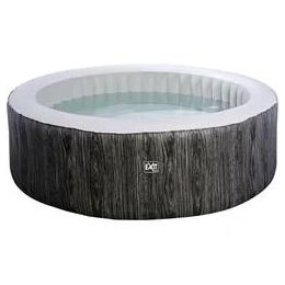 Whirlpool EXIT "Wood Deluxe" Whirlpools Gr. H: 65cm, 1200 l, grau für bis zu 4 Personen, dunkelgrau