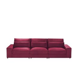 Höffner 3 Sitzer Sofa Branna ¦ rot ¦ Maße (cm): B: 322 H: 88 T: 120