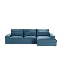 Höffner Ecksofa Branna ¦ blau ¦ Maße (cm): B: 322 H: 88 T: 164