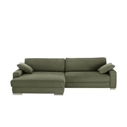 Medium Ecksofa Marilyn ¦ grün ¦ Maße (cm): B: 310 H: 88 T: 182