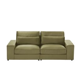 Höffner Big Sofa Branna ¦ grün ¦ Maße (cm): B: 232 H: 88 T: 120