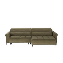 Höffner Ecksofa Logan ¦ grün ¦ Maße (cm): B: 283 H: 80 T: 179