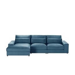 Höffner Ecksofa Branna ¦ blau ¦ Maße (cm): B: 322 H: 88 T: 164