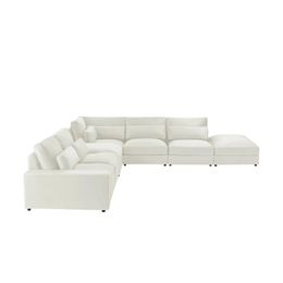 Höffner Ecksofa Branna ¦ beige ¦ Maße (cm): B: 412 H: 88 T: 386