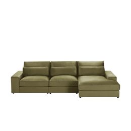 Höffner Ecksofa Branna ¦ grün ¦ Maße (cm): B: 322 H: 88 T: 164