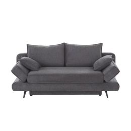 bobb Schlafsofa Henny de Luxe ¦ grau ¦ Maße (cm): B: 206 H: 91 T: 11