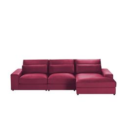 Höffner Ecksofa Branna ¦ rot ¦ Maße (cm): B: 322 H: 88 T: 164