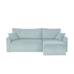 Höffner Ecksofa Malyn ¦ grün ¦ Maße (cm): B: 235 H: 85 T: 146