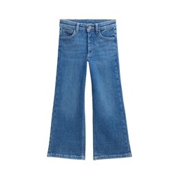 Tom Tailor Mädchen Wide Leg Jeans, blau, Uni, Gr. 98