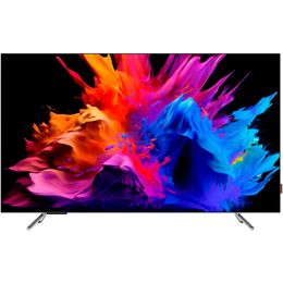 F (A bis G) Grundig OLED-Fernseher "65 GOB 9480 EB6T00" Fernseher Gr. 65, silberfarben (silber)