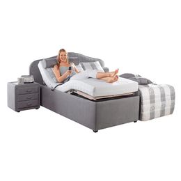 Polsterbett Maintal, grau, B:119cm L:212cm, Betten